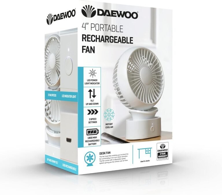 Daewoo Portable Rechargeable Fan - iTech Group