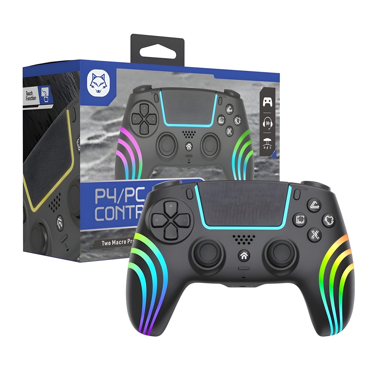 Wireless Controller for PS4 with RGB LED Lighting - iTech Group